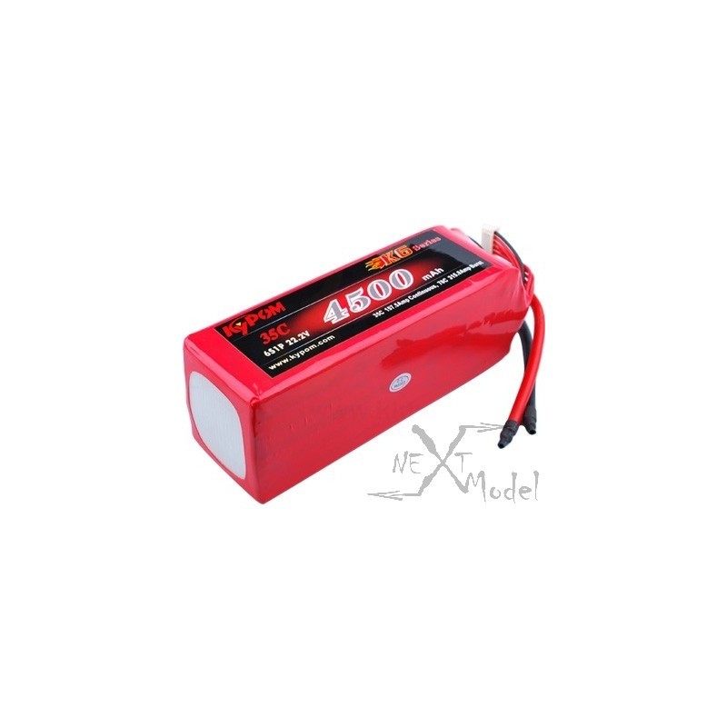 Li-Po 4500mAh 35C 6S 22,2V (Dean) Kypom - KT4500/35-6S