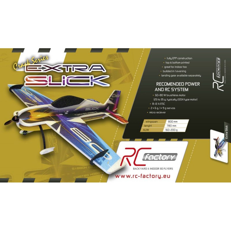 Extra Slick Backyard Series 800mm RC Factory EPP Kit - B03
