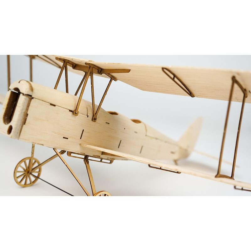 Mini Tiger Moth Biplan 400mm découpe laser balsa DW Hobby - K1001