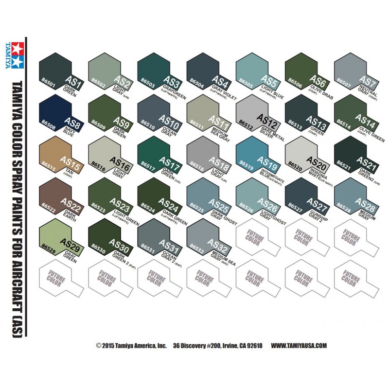 Paint bomb grey green Luftwaffe AS3 Tamiya 86503