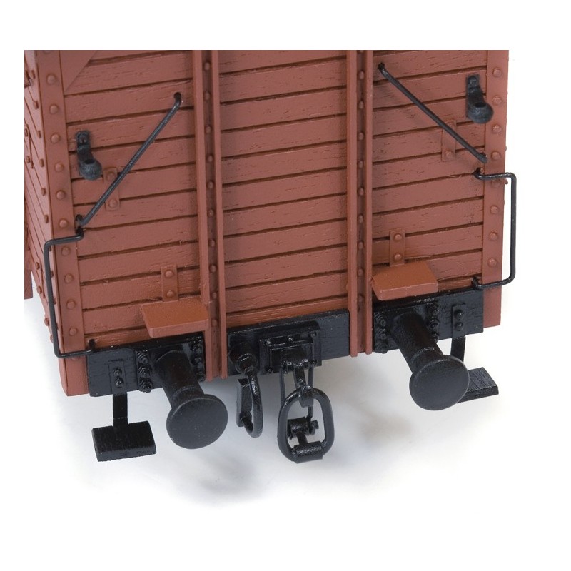 Covered merchandise wagon with 1/32 OcCre metal wood construction k...