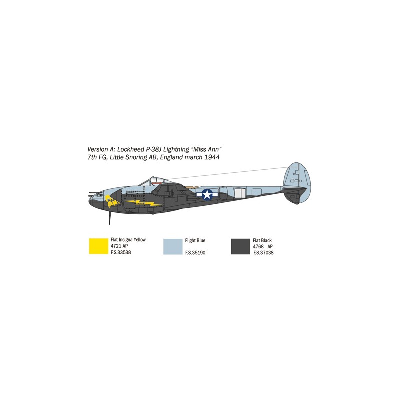 P-38J Lightning 1/72 Italeri - I1446