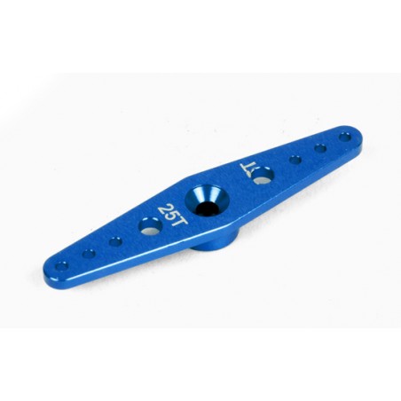 Dual servo rudder alu 25T blue T2M - T422564B
