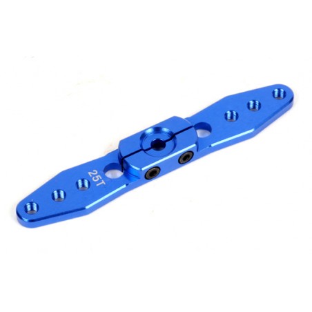 Dual lockable servo rudder alu 25T 70mm blue T2M - T422566