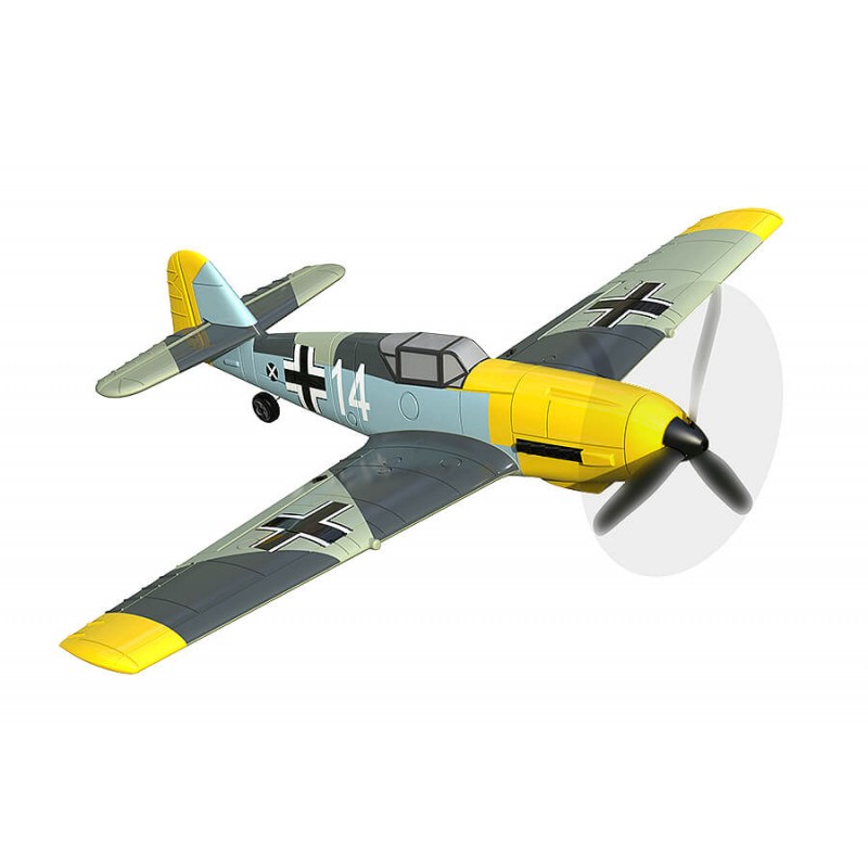 Messerschmitt BF109 400mm aircraft with RTF Flight Stabilizer Volan...