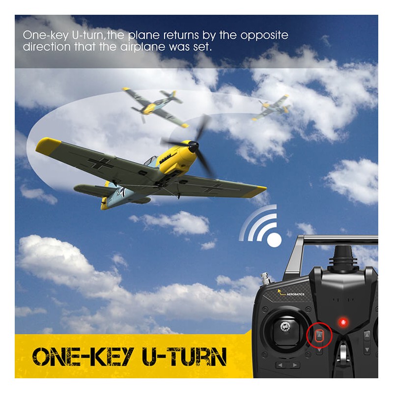 Messerschmitt BF109 400mm aircraft with RTF Flight Stabilizer Volan...