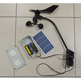 Kit à monter DIY Anémomètre Arduino connecté Sigfox OpenWindMap cap...