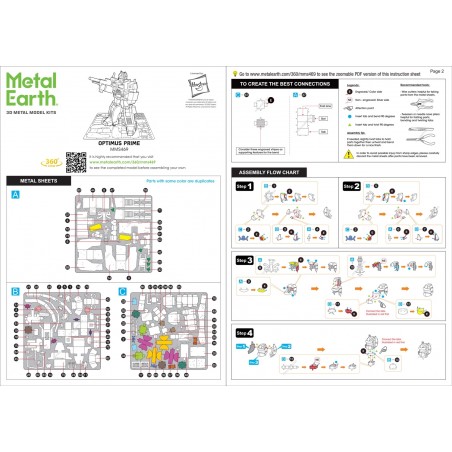 Optimus Prime Transformers Metal Earth - MMS469