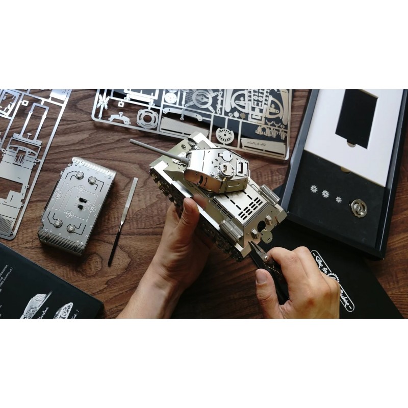 Tank T-34 Radio Controlled Metal Mechanical Construction Kit - Time...