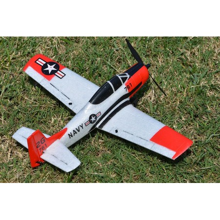 T-28 Trojan 400mm aircraft with RTF Volantex flight stabilizer - V7...