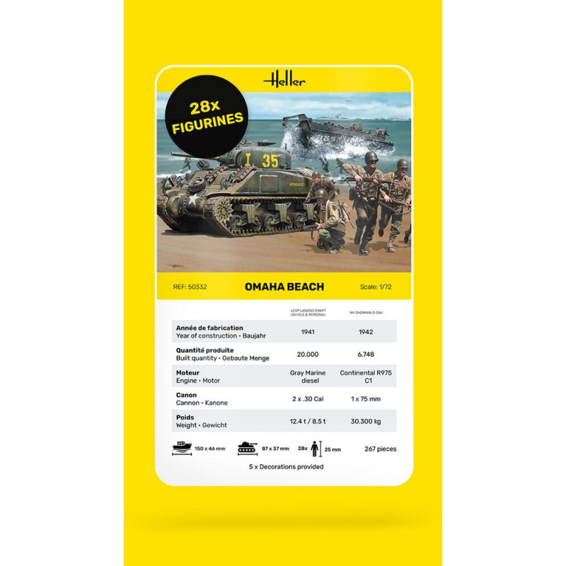 Battle of Omaha Beach 1/72 Heller - HEL-50332