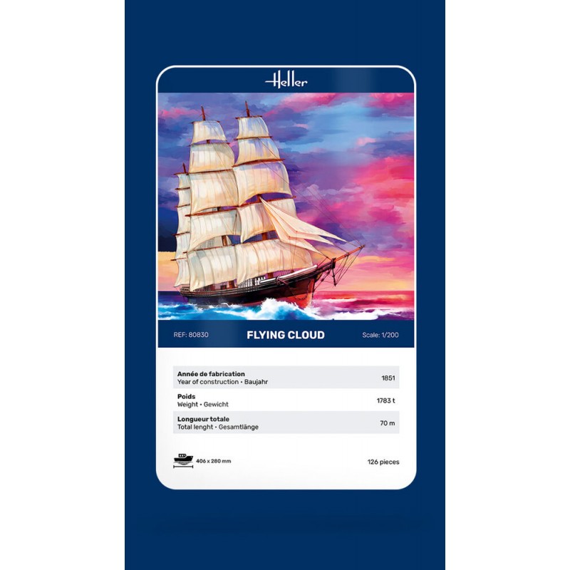 Boat Flying Cloud 1/200 Heller - HEL-80830