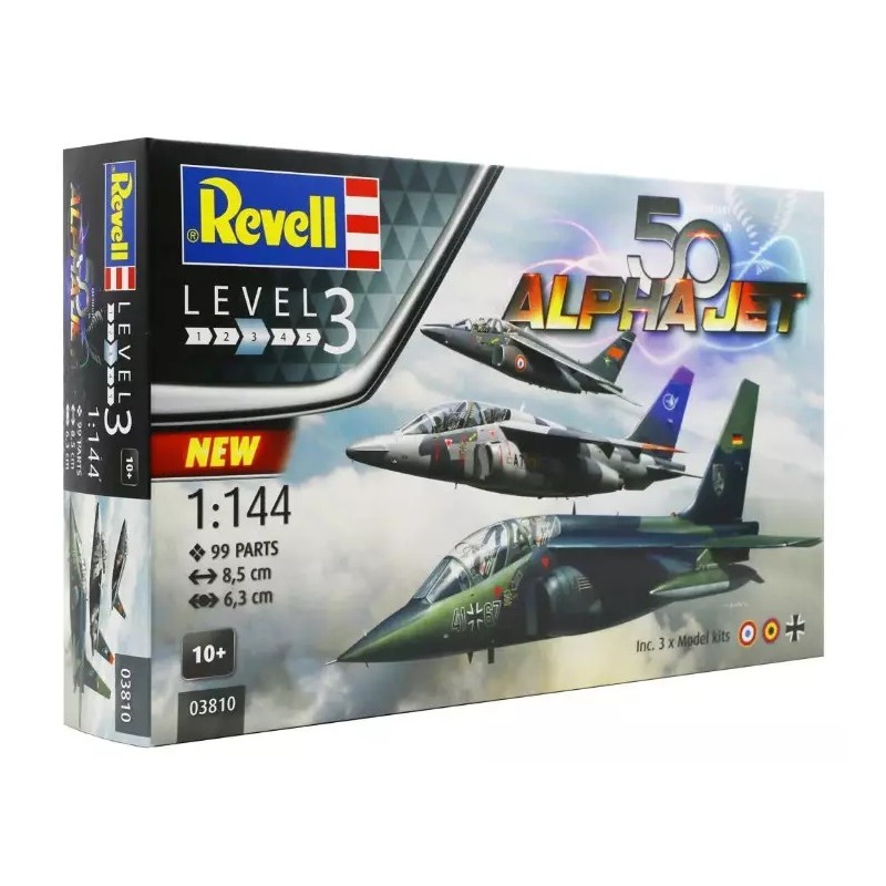 Alfa Jet (x3) 50th Anniversary 1/144 Revell - 03810