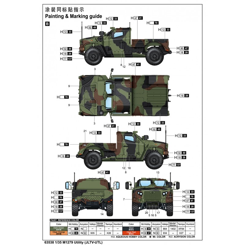 Camion M1279 Utility (JLTV-UTL) 1/35 I Love Kit - 63538