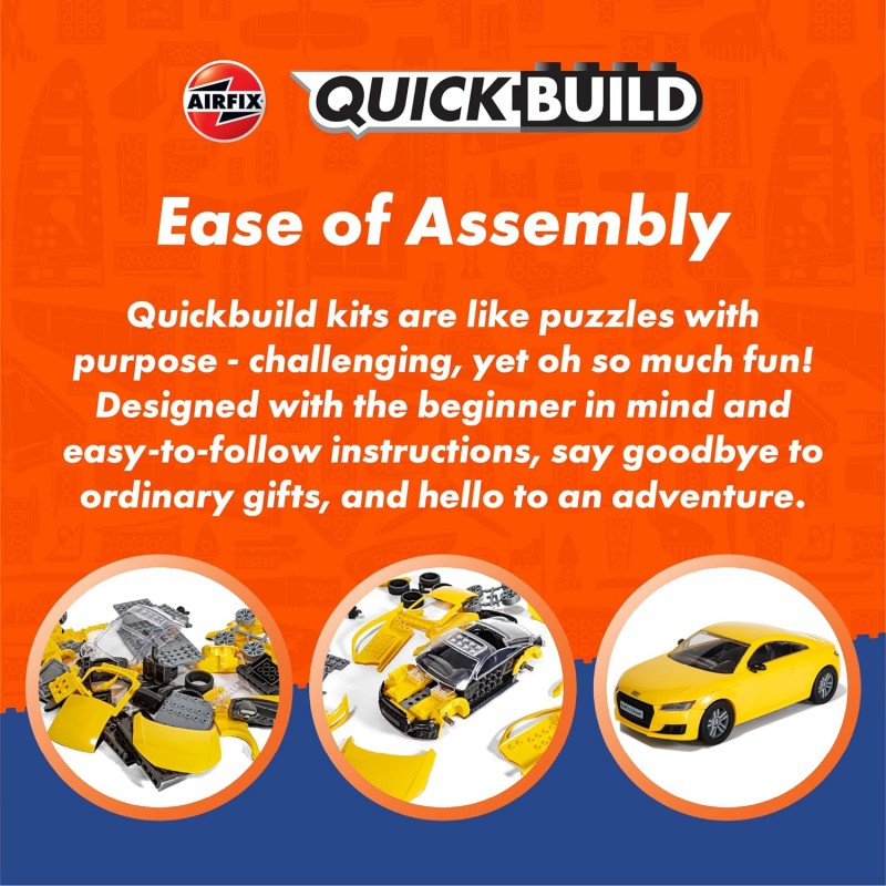 Volkswagen Beetle Beetle Yellow - Quick Build Airfix - J6023