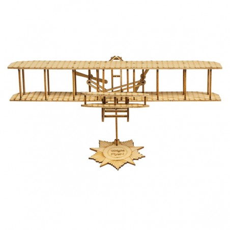 Mini Wright Flyer-I 1/62 Wood Laser Cutter, DW Hobby Static Model