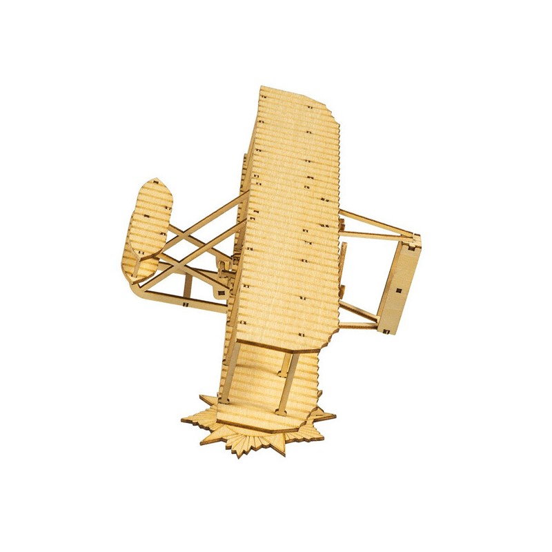 Mini Wright Flyer-I 1/62 Wood Laser Cutter, DW Hobby Static Model