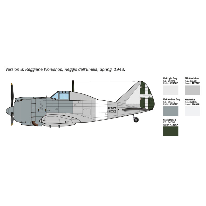 Aircraft Reggiane Re.2002 "Ariete" 1/72 Italeri - I1472